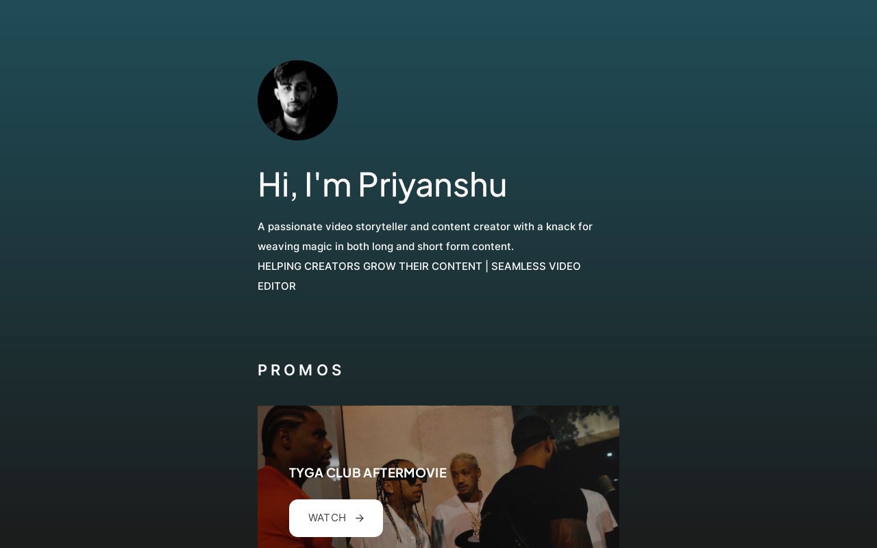 Priyanshu`s Portfolio